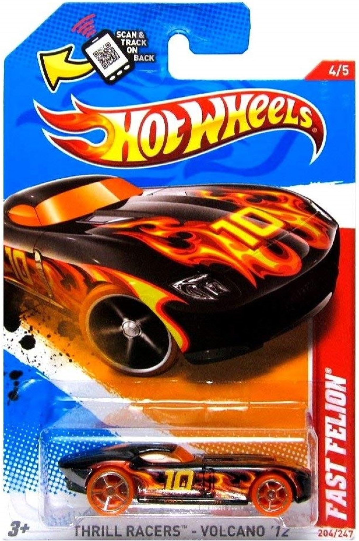 Hot Wheels Black Flame ’12 Fast Felion HW Thrill Racers – Volcano ’12 ...
